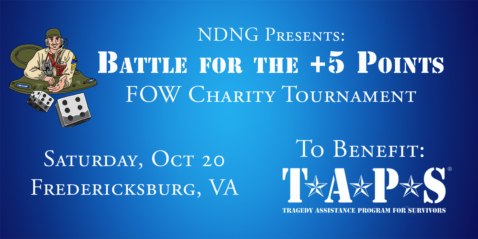 NDNG presents Battle for the +5 Points FOW Charity Tournament - No Dice ...